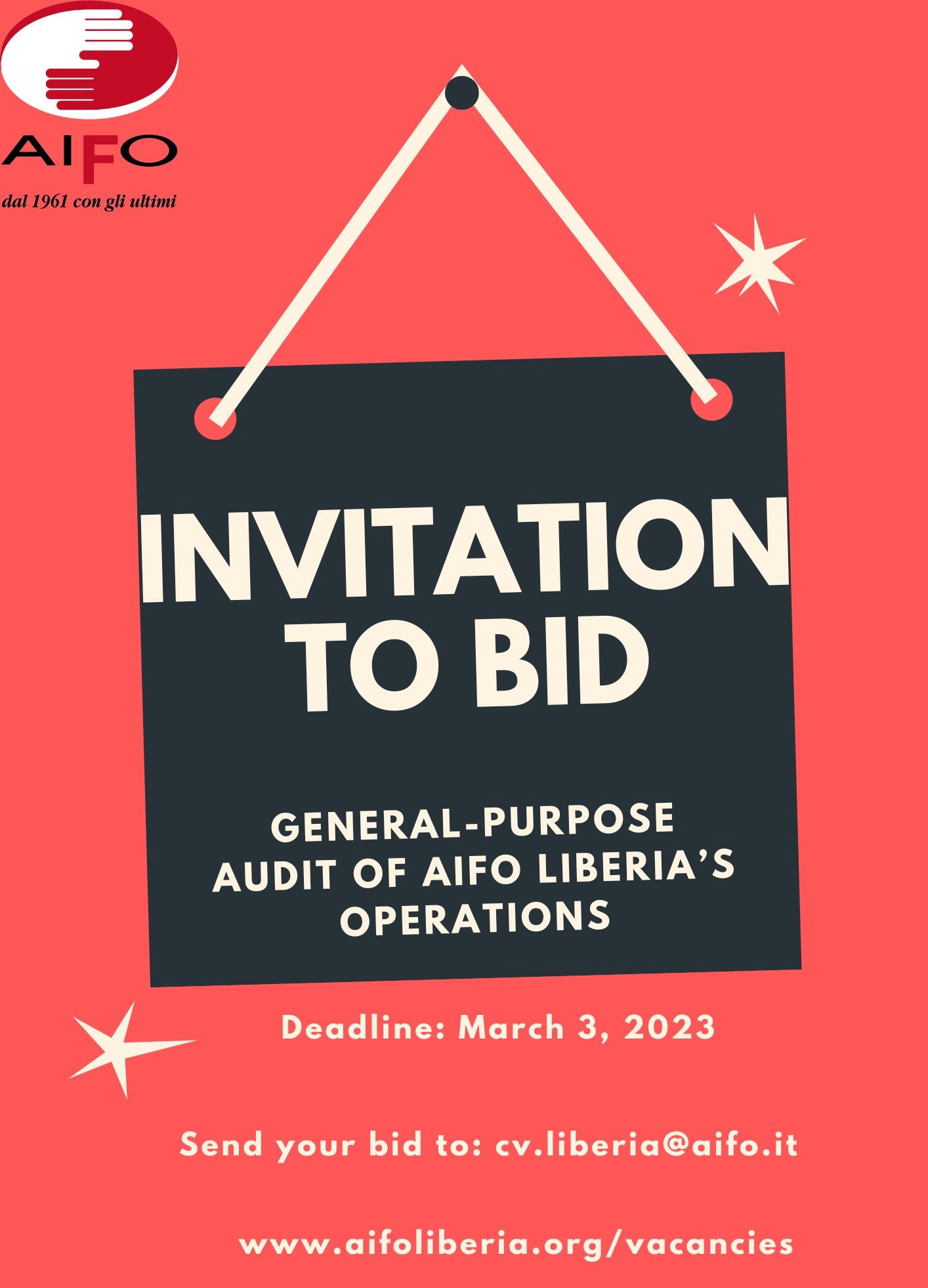 Invitation To Bid – AIFO Liberia